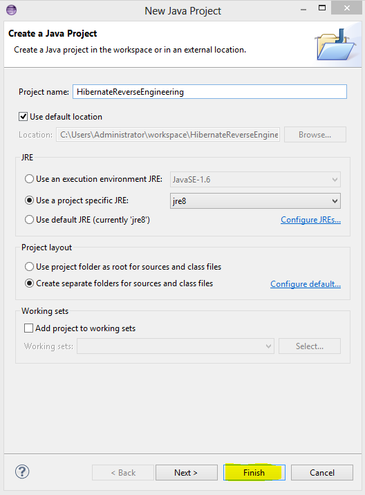 Hibernate Automatically Create Java Pojo Classes From Database Tables In Eclipse Codeseniorcom